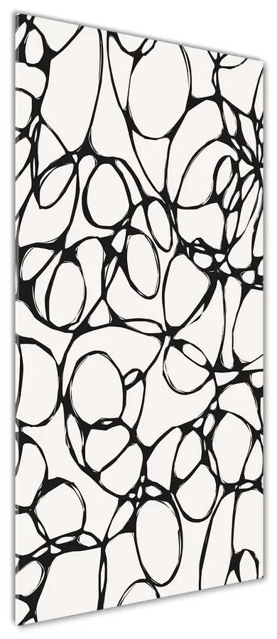 Wallmuralia Foto obraz skleněný svislý Chyotické kolečka 50x125 cm
