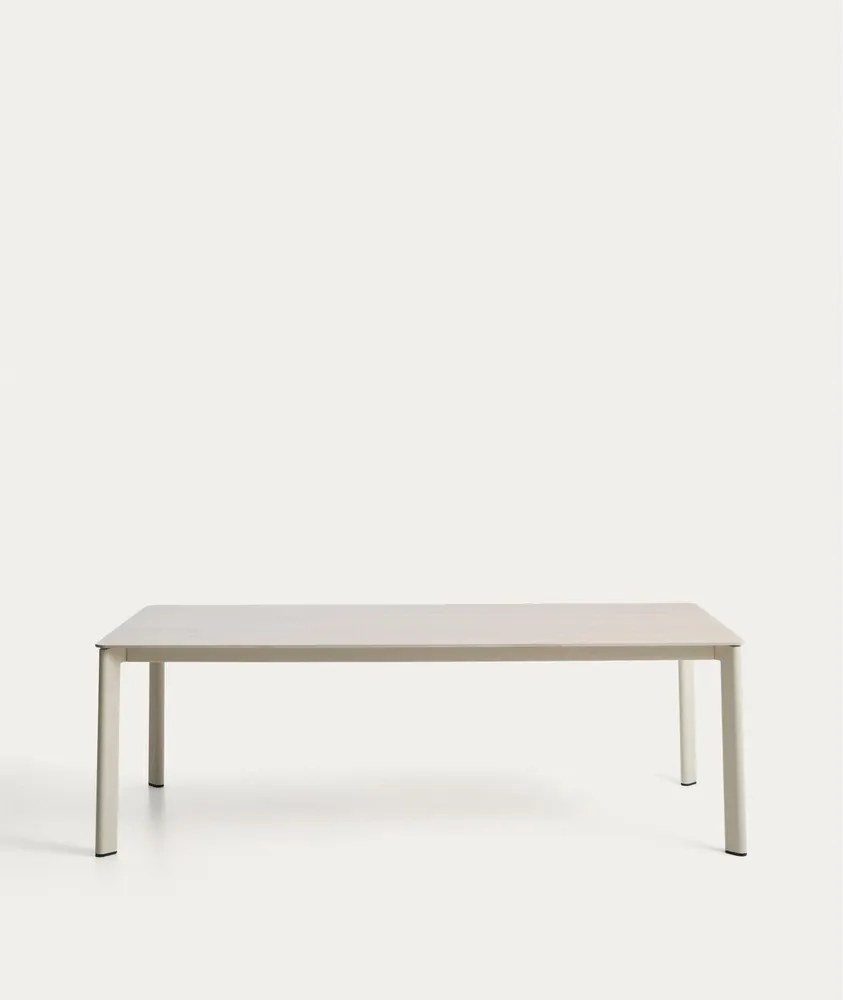 Zahradní jídelní stůl s deskou z kamene 100x220 cm Anafi – Kave Home