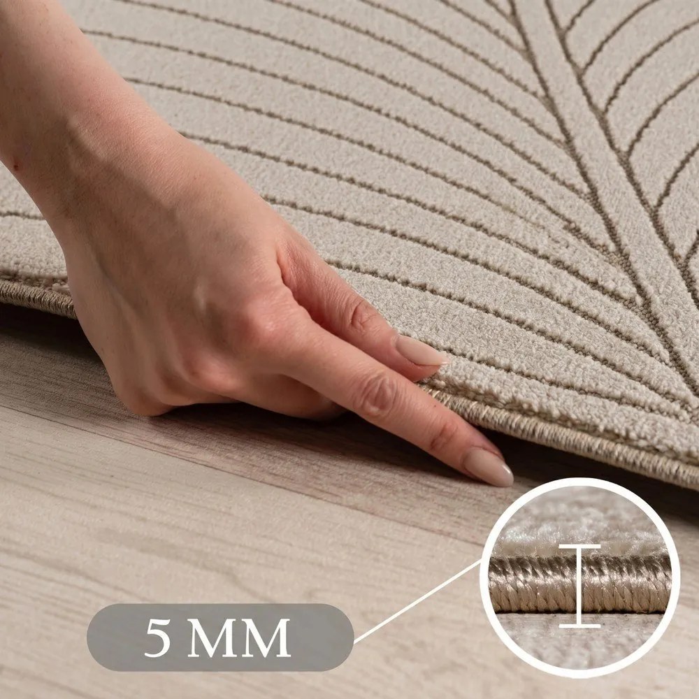 Béžový vnitřní a venkovní běhoun 80x250 cm Nova 1204 – Ayyildiz Carpets