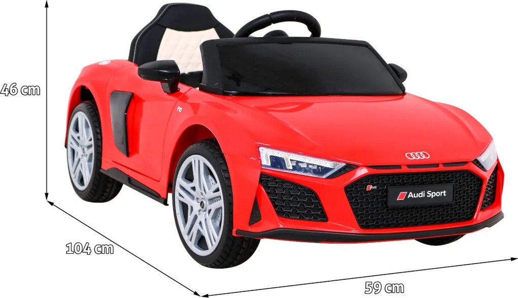 Ramiz Elektrické autíčko Audi R8 Lift červené na akumulátor