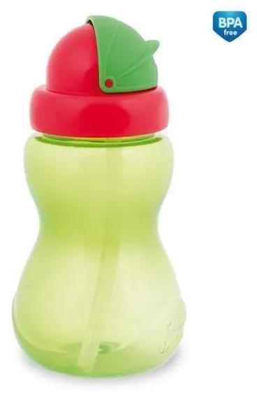 Canpol babies Sportovní láhev se slámkou 370 ml Zelená