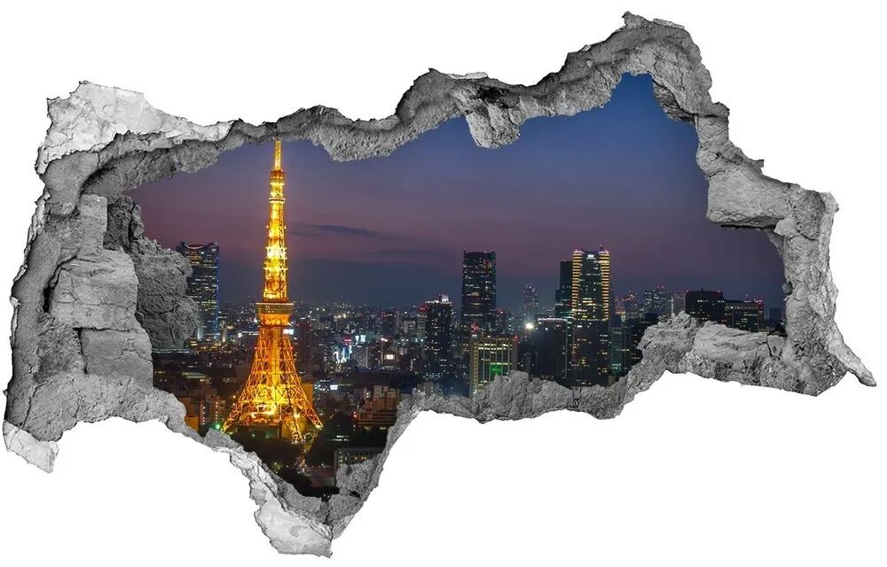 Wallmuralia Fototapeta díra na zeď 3D Věž v Tokio 95x73 cm