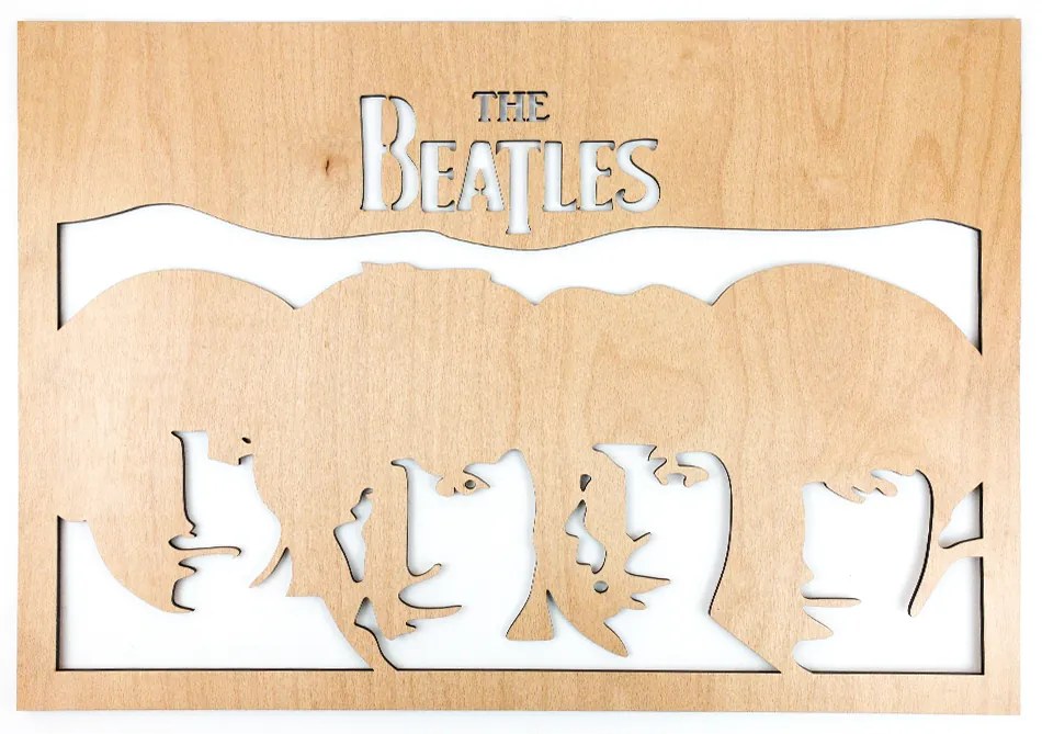 Živá Zeď Dřevěná nástěnná dekorace The Beatles