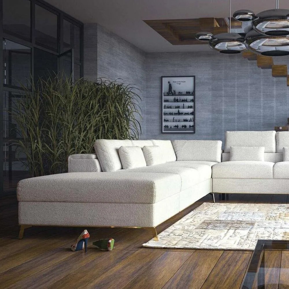 Sedací souprava CHROME NEW | 339x374x185 | rozkládací + úl. prostor | VÝBĚR TKANIN a NOŽIČEK