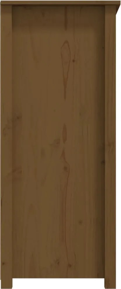 vidaXL Příborník 83 x 41,5 x 100 cm masivní borové dřevo [821515] Barva: Černá