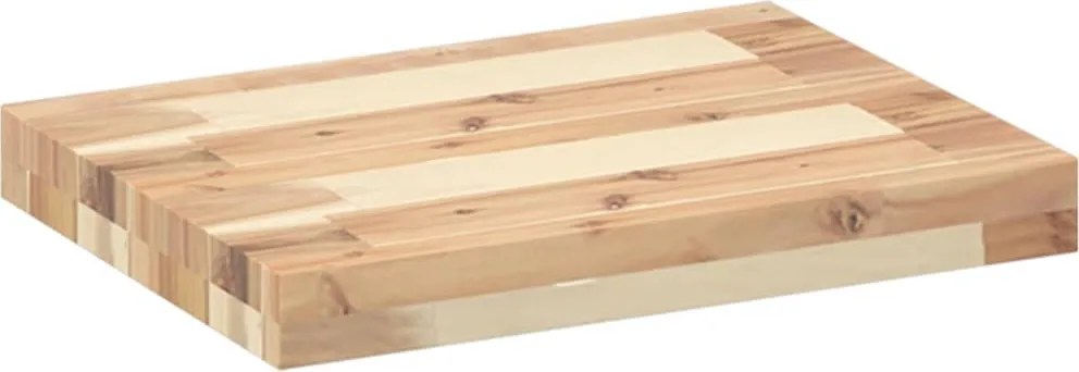 Plovoucí police 2 ks 60 x 30 x 4 cm neošetřené akáciové dřevo 3279448