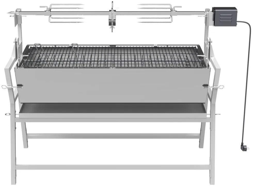 Cattara 90167 CATTARA Gril PIGLET s elektrickým rožněm, 138 x 96 x 62 cm