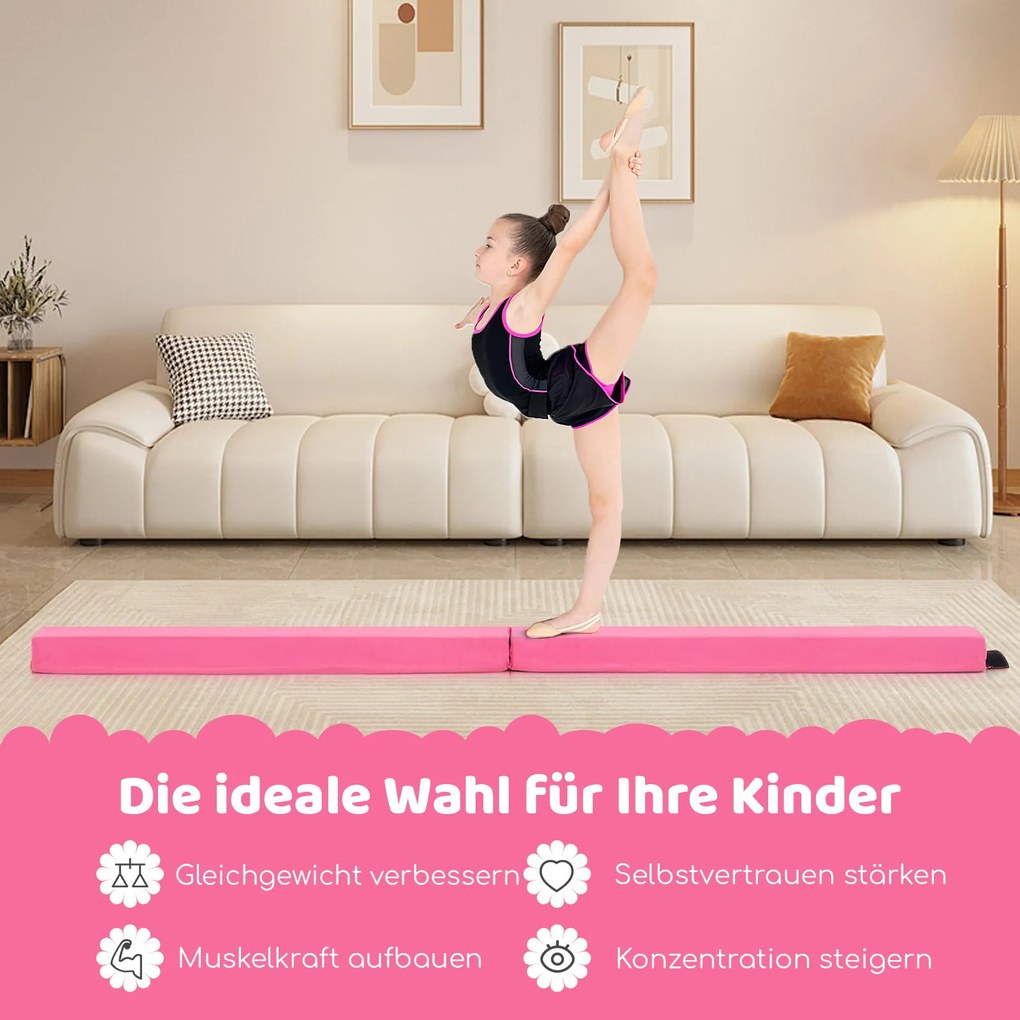 Costway Kladina gymnastická kladina 210 cm skládací gymnastická