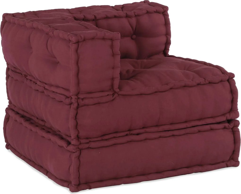 Modulová pohovka Textil Bordó 210 x 70 x 56 cm 3315072