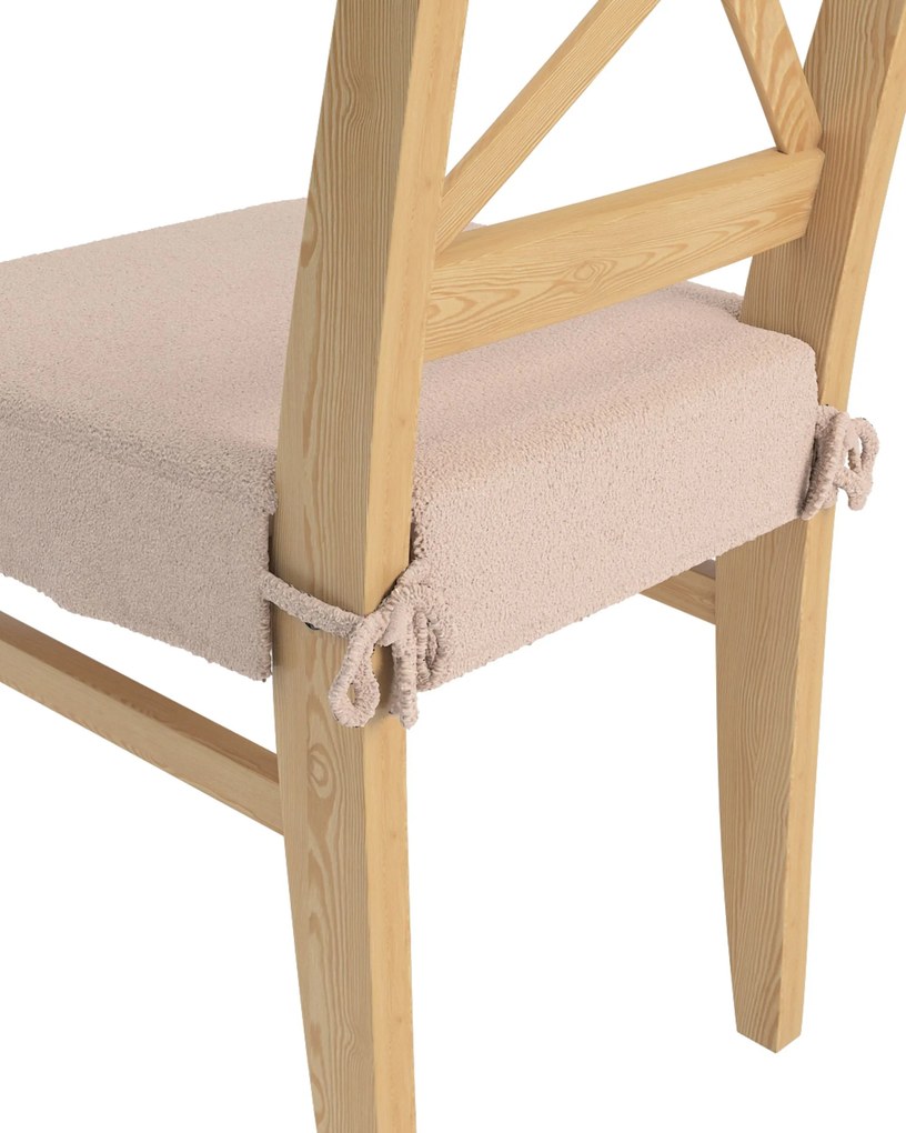 Sedák na židli IKEA Ingolf barva růžová látka pletený vzor