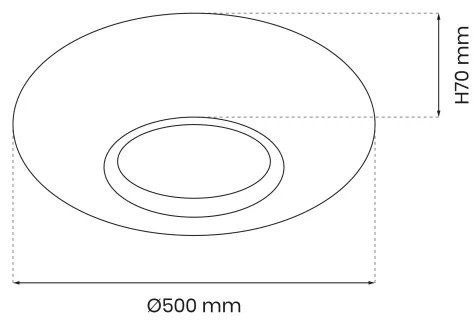 LED Stmívatelné stropní svítidlo TOKYO LED/48W/230V 3000-6000K + DO