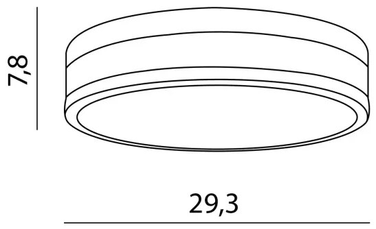 LED stropní svítidlo Kari 30 chrom