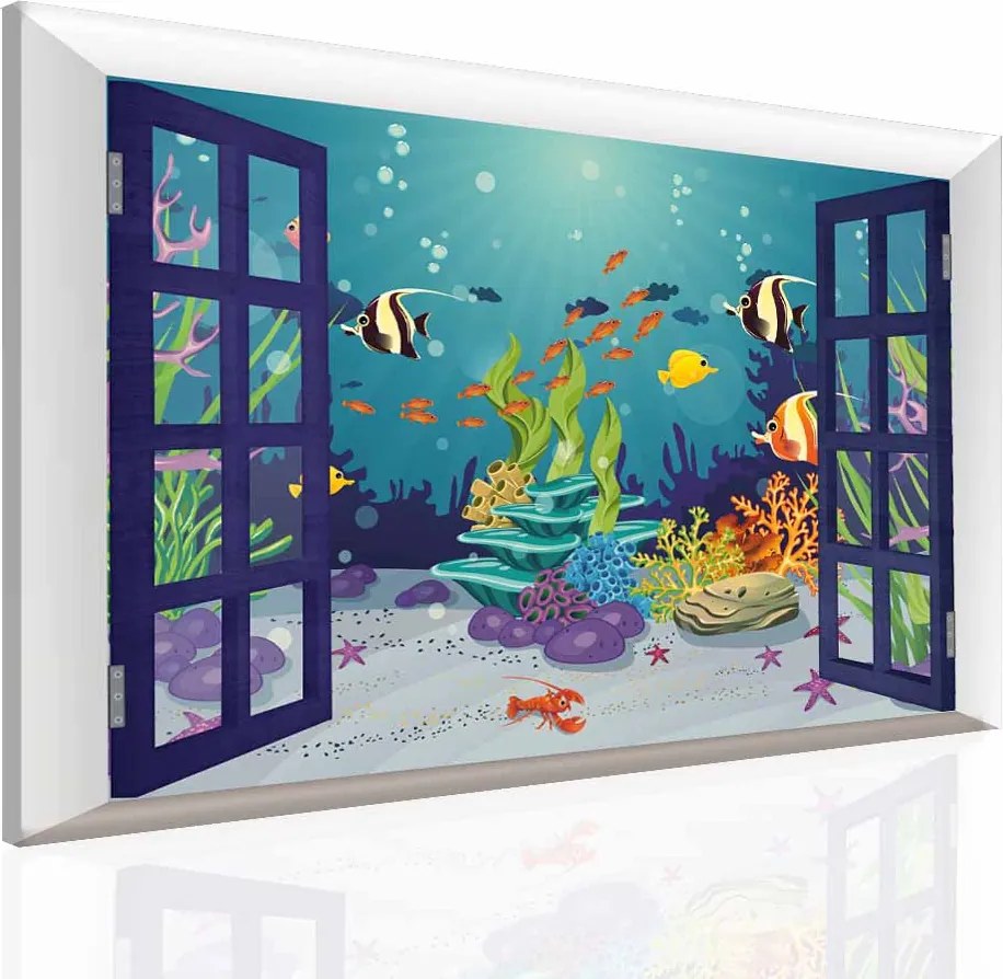 Dětský obraz podmořský svět (60x40 cm) - InSmile ®
