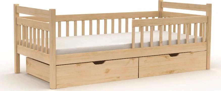 Bradop Dětská postel Marcelka L925 s úložným prostorem, masiv | Rozměr: 90 - Šířka matrace 90