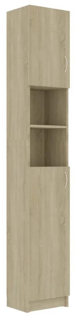 Koupelnová skříňka Wendover - 32 x 25,5 x 190 cm | dub sonoma