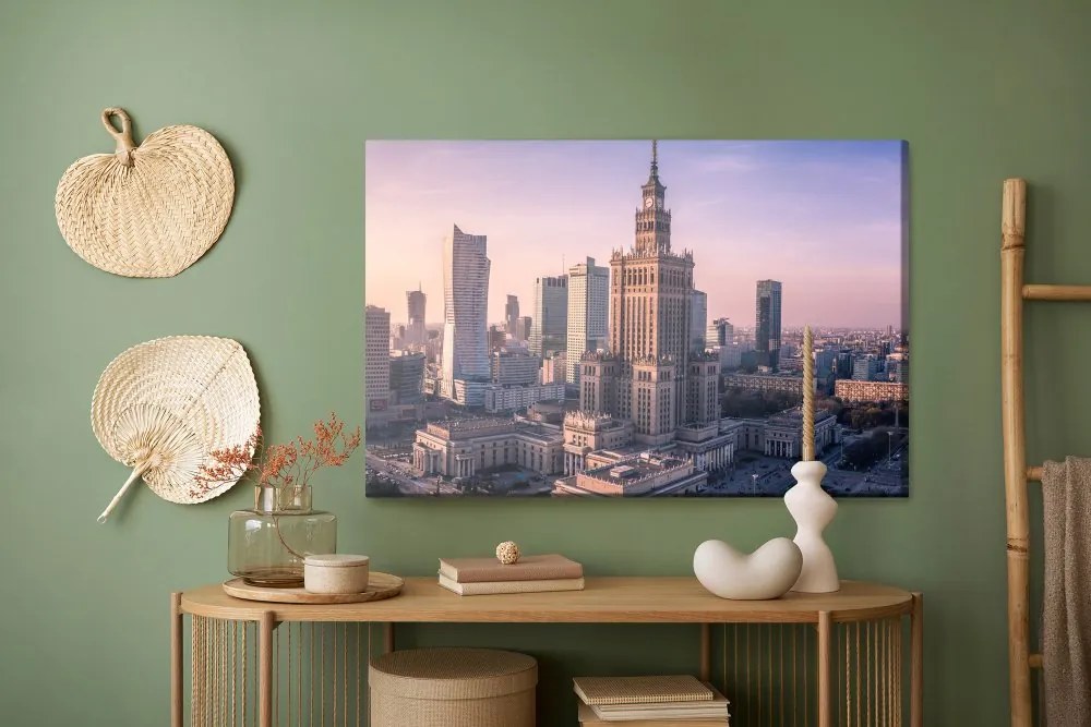 Obraz Panorama Města Varšavy Nedostatek Nedostatek Plátno Canvas 90x60