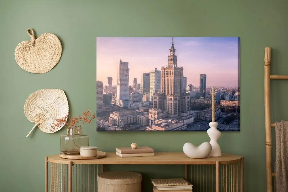 Obraz Panorama Města Varšavy Nedostatek Nedostatek Přírodní plátno 120x80