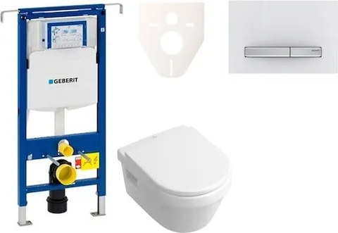 Cenově zvýhodněný závěsný WC set Geberit do lehkých stěn / předstěnová montáž + WC Villeroy &amp; Boch Omnia Architectura 111.355.00.5NB8