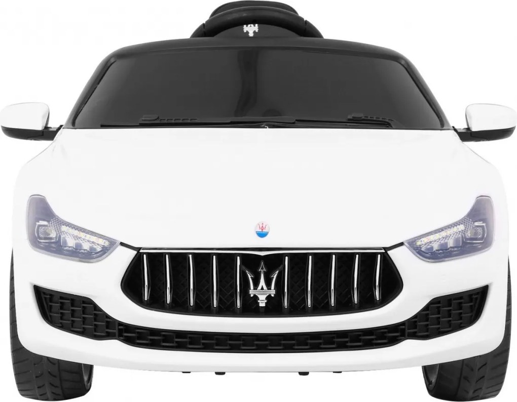 Ramiz Elektrické autíčko Maserati Ghibli na akumulátor bílé + dálkové ovládání