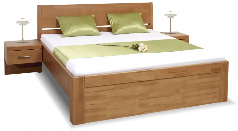 Zvýšená postel dvoulůžko z masivu CONCEPTA 2Z, masiv buk , 180x200 cm