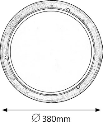 Brilagi - Stropní svítidlo ORBIS 2xE27/60W/230V pr. 38 cm borovice