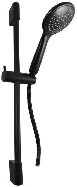 RAV Slezák Sprchy - Set sprchové hlavice, tyče a hadice, matná černá SK0007CMAT