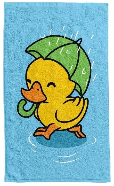 Bavlněná froté osuška DUCK 017 30x50 cm modrá