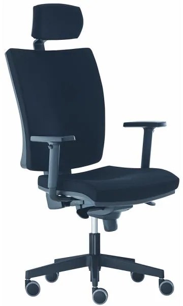 Kancelářská židle ALBA LARA VIP s podhlavníkem BLACK27