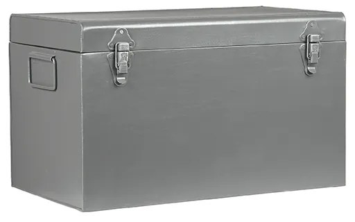 Šedý kovový úložný box Vint S