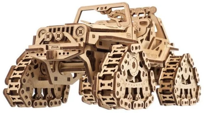Ugears 3D dřevěné mechanické puzzle Triceratops