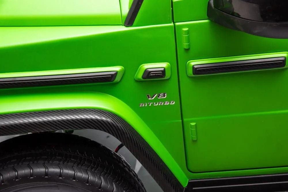 LEAN CARS Elektrické autíčko Mercedes G63 XXL zelené lakované 4x4