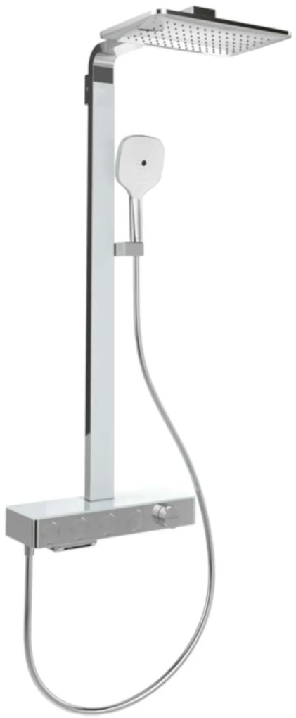 Villeroy & Boch Infinity Showers - Sprchový set s termostatem, 36x24 cm, 3 proudy, chrom TVS11000500061