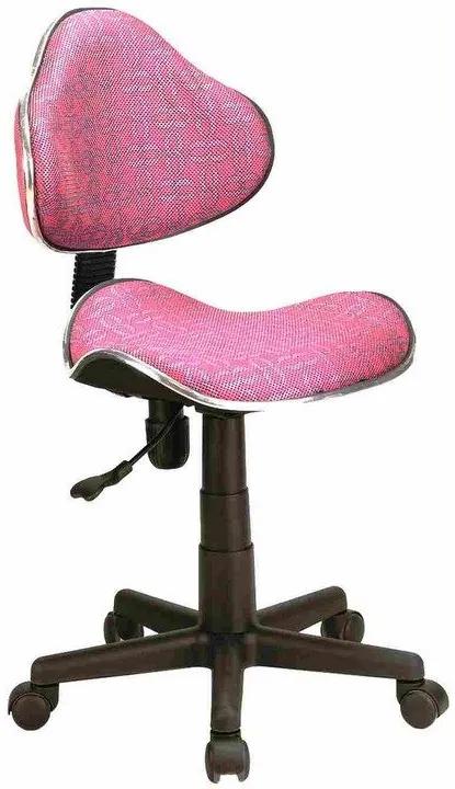 Dětská otočná židle Q-G2 - růžová se vzory