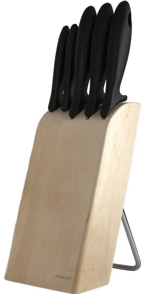 FISKARS - Blok s noži, 5 ks, dřevo 1023782