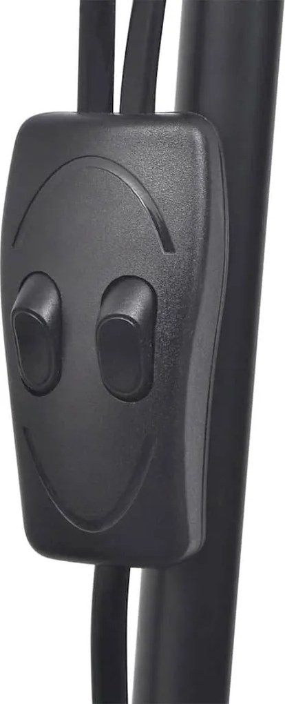 Stojací lampa černá 242733
