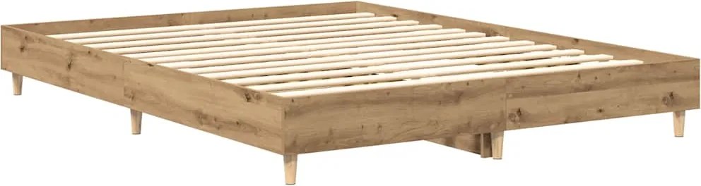 Rám postele bez matrace Artisan Dub 150x200 cm kompozitní dřevo 3328716