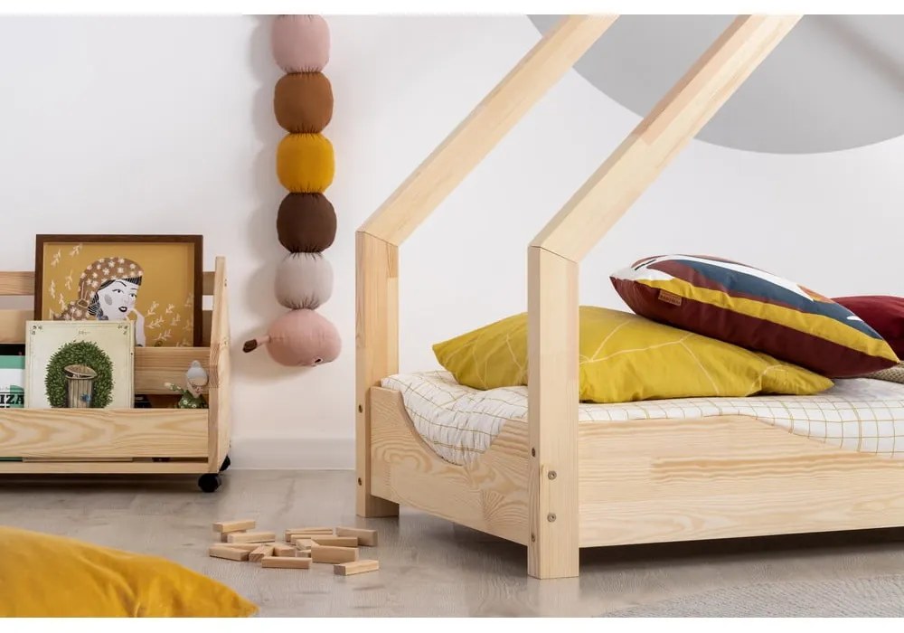 Adeko Dětská postel domeček Loca E Velikost postele: 160x70 cm Barva: dekor přírodní dřevo přírodní