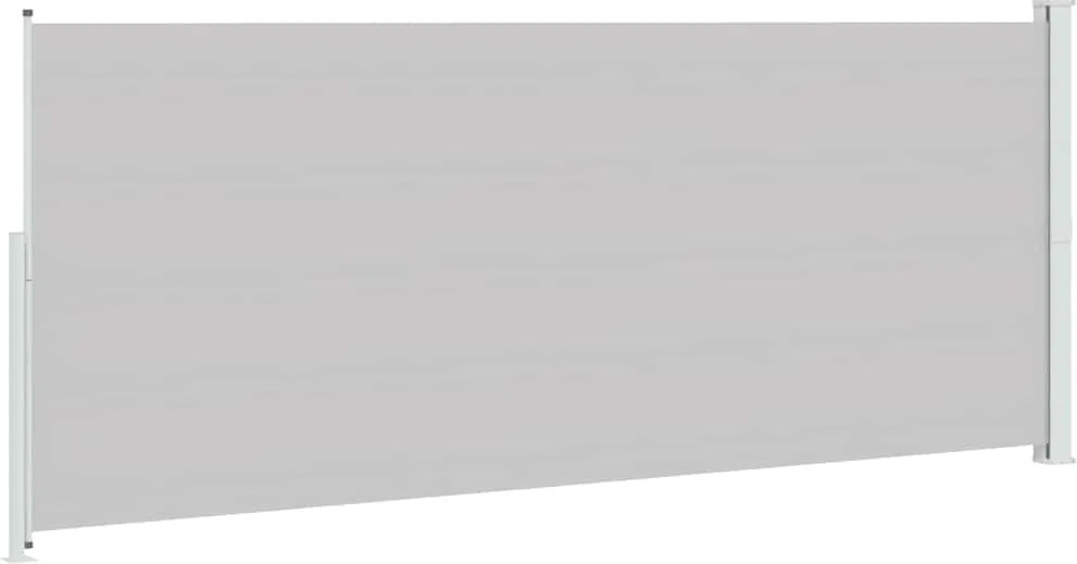 Zatahovací boční markýza 200 x 514 cm šedá 313419