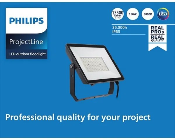 Philips - LED Venkovní reflektor PROJECTLINE LED/150W/230V IP65 3000K