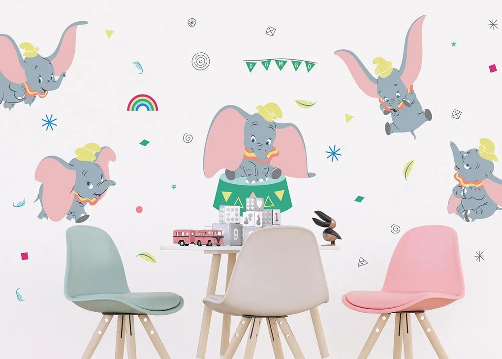 Dětská samolepka na zeď Disney Dumbo | 65 x 85 cm | DDK2320