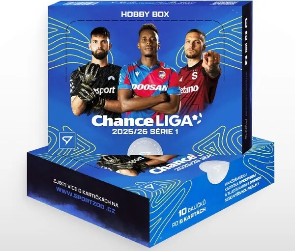 Fotbalové karty SportZoo Chance Liga 2025/26 - 1. série Hobby box