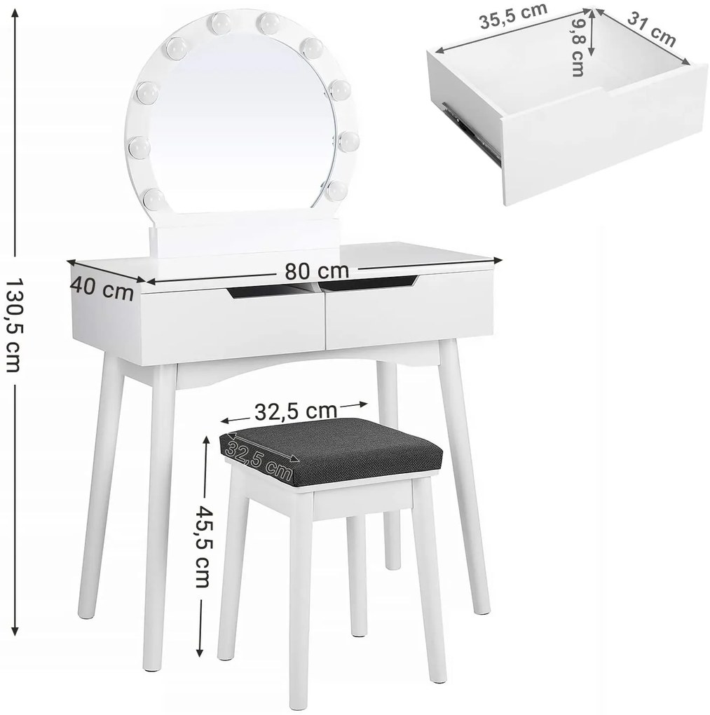 Toaletní stolek Louise “Light” Orleans