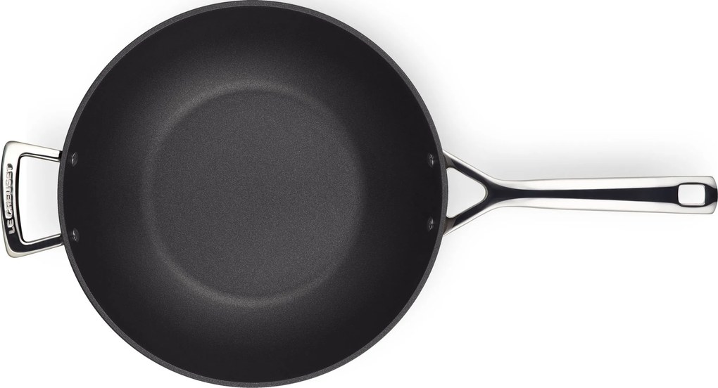 Wok Le Creuset nepřilnavý hliník s držadlem 30 cm