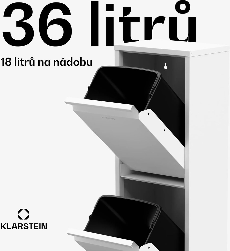 Klarstein Ordnungshüter 2 koš na kuchyňský odpad 36 l