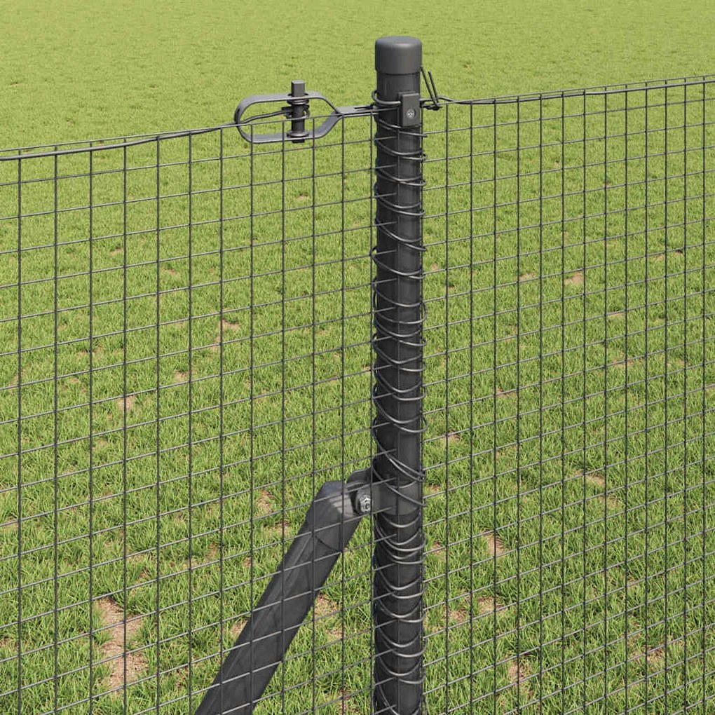 Zemní upevnění svařované drátěné ploty 50 x 1,2 m Šedá Síťovina 3351884