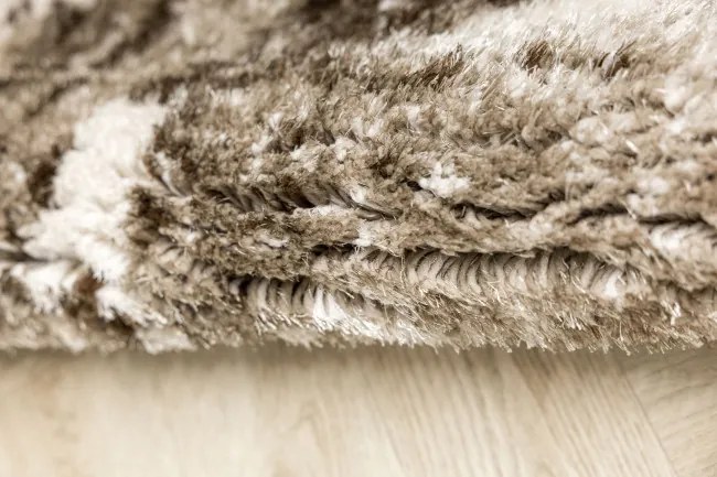 Koberec Shaggy Puffy P149 béžový / hnědý
