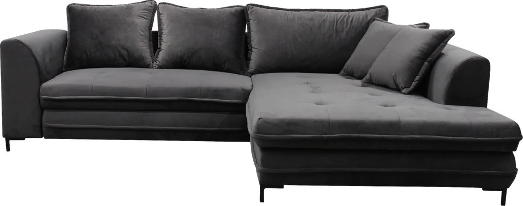 XXXLutz ROHOVÁ SEDAČKA, textil, šedá Livetastic - Sedací soupravy - 001574004315