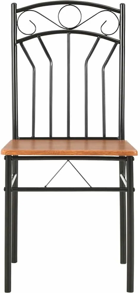 Jídelní židle 2 ks hnědé MDF 281399