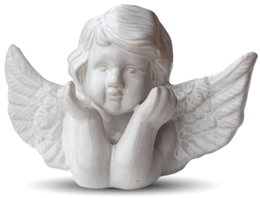 Keramický anděl - bysta