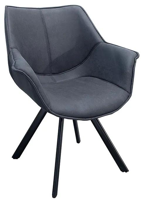Designové křeslo/židle Brantley šedé antik﻿ - Skladem